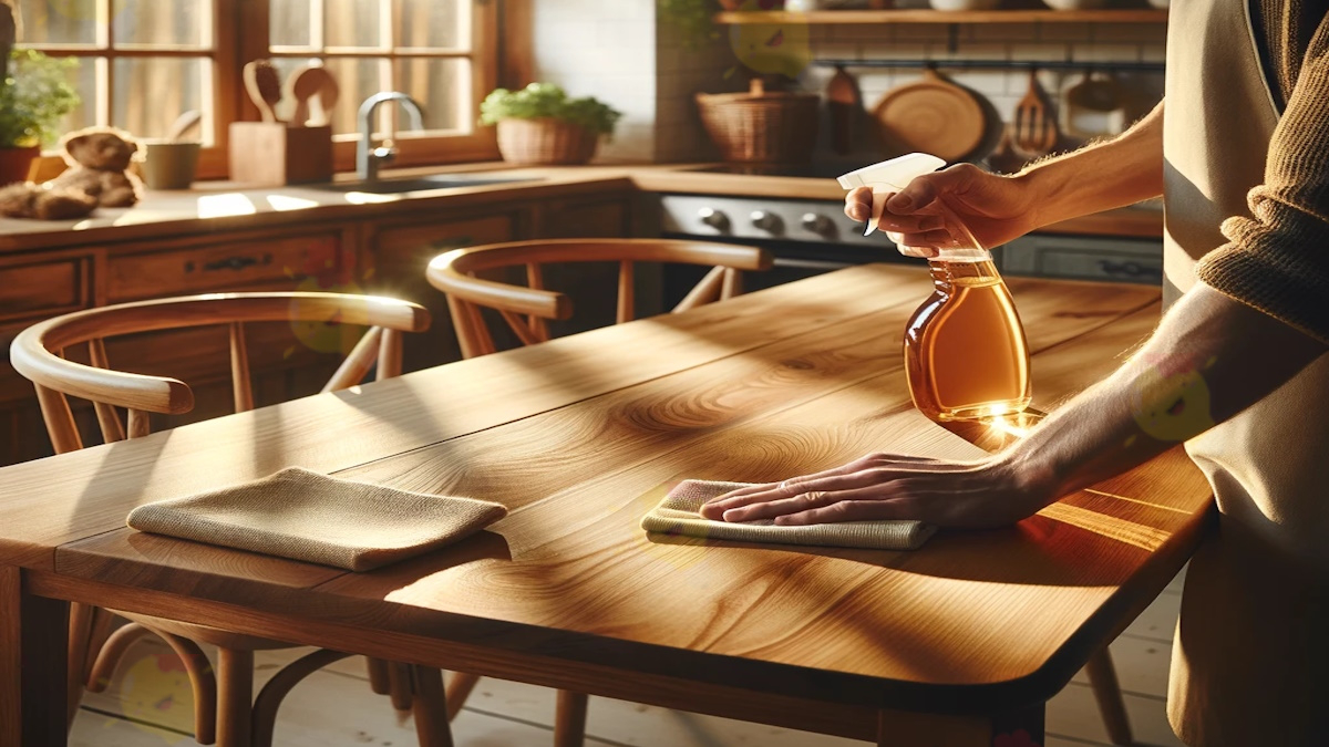 Comment Dégraisser et Lustrer mes Meubles en Bois dans la Cuisine?